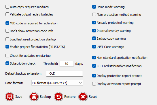 3. System settings | Software protection, licensing and copy protection ...